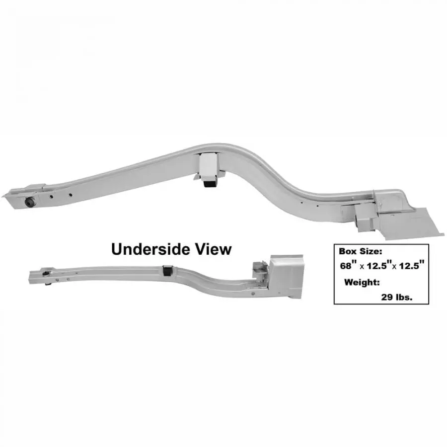 1965-1969 Ford Mustang Frame Rail Full Rear Pass Side