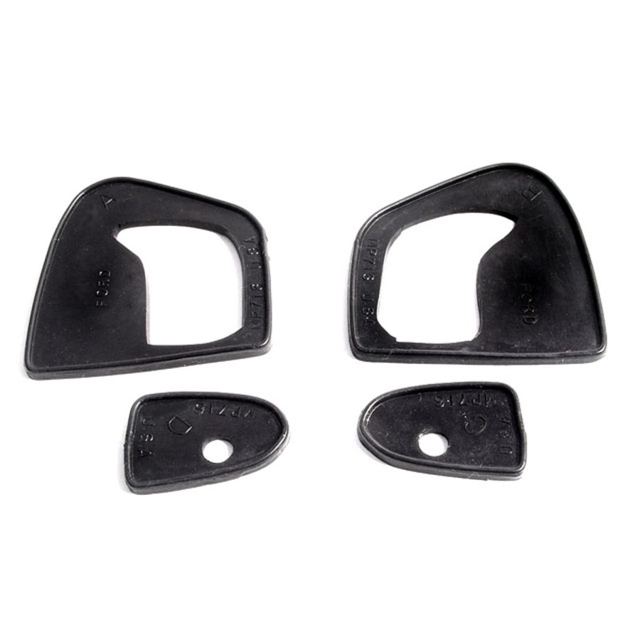 1952-1956 Ford Car Door Handle Pads, Driver and Passenger Side, Set
