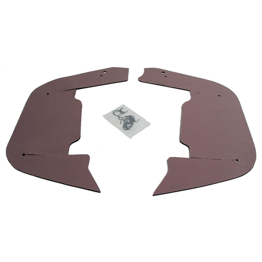 1956 Chevrolet Car Inner Splash Flaps, w/cloth backing, Pair