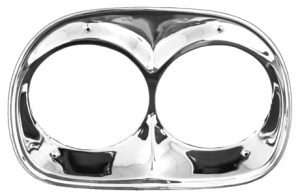1958-1959 Chevy/GMC Pickup Head Light Bezel Set (Chrome)