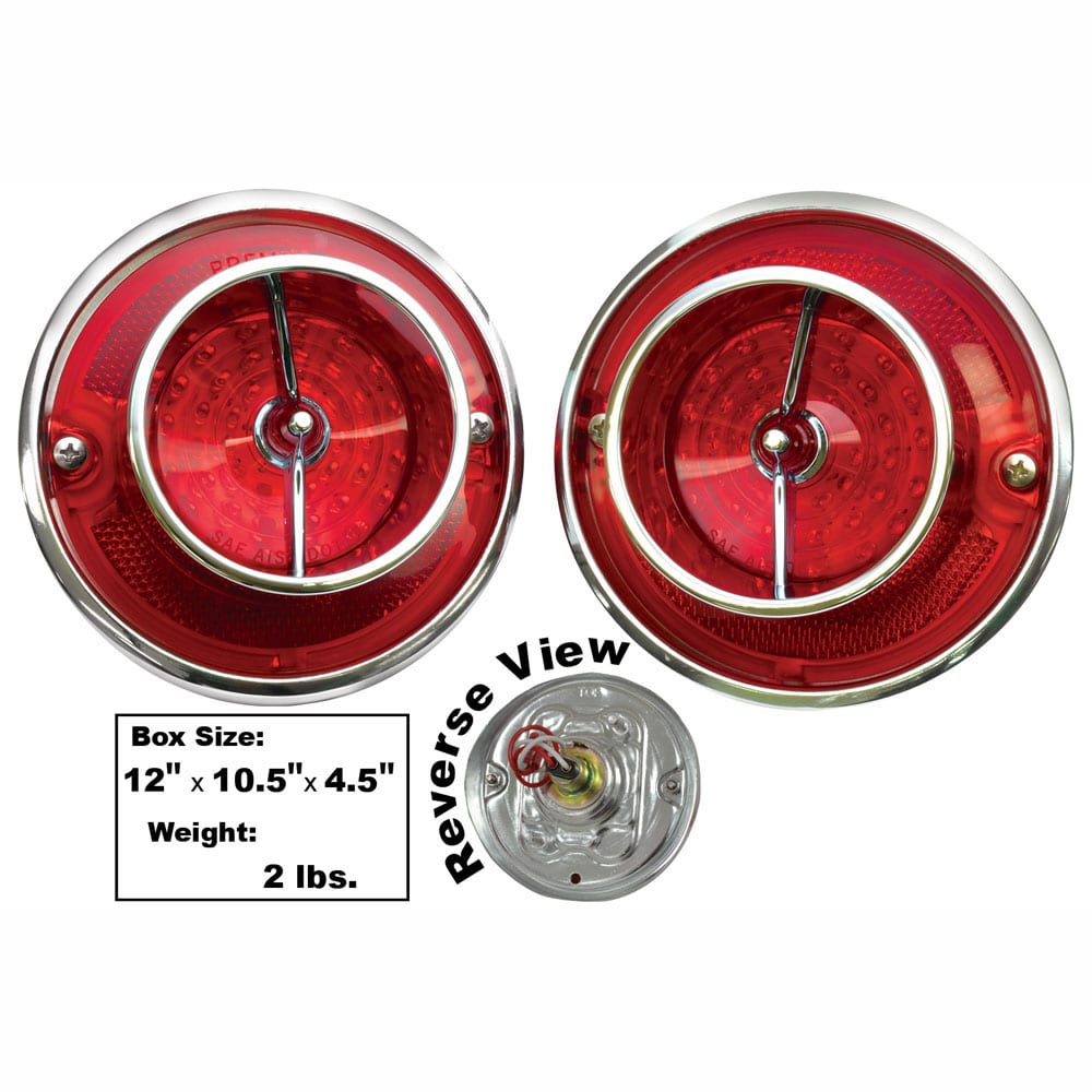 1963 Chevy Impala Backup Lamp Asmbly LED Pair