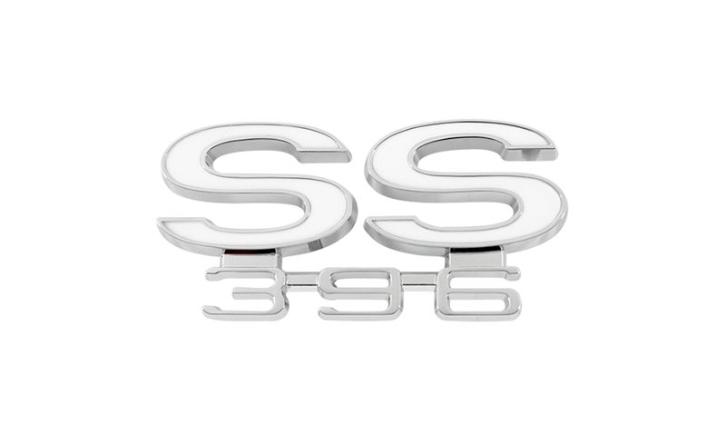 1966 Chevrolet Chevelle Rear Body Emblem, SS 396