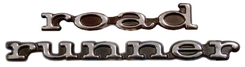 1969 Plymouth Road Runner Door Emblem Kit, Road Runner