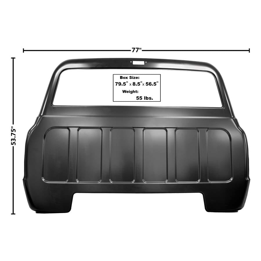 1970-1972 Chevrolet/GMC Pickup Cab Back Panel Big Window