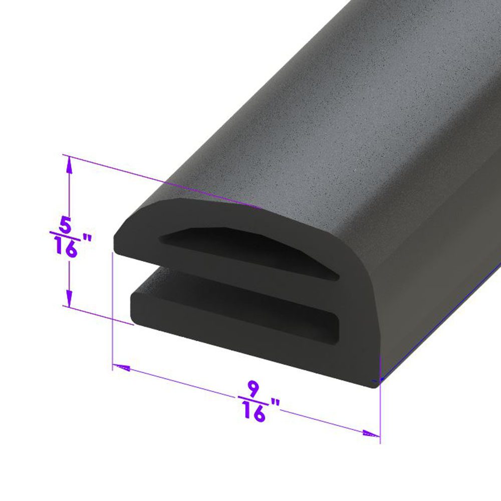 1970-1974 Dodge|Plymouth Barracuda|Challenger Rear Window Louver Seal,