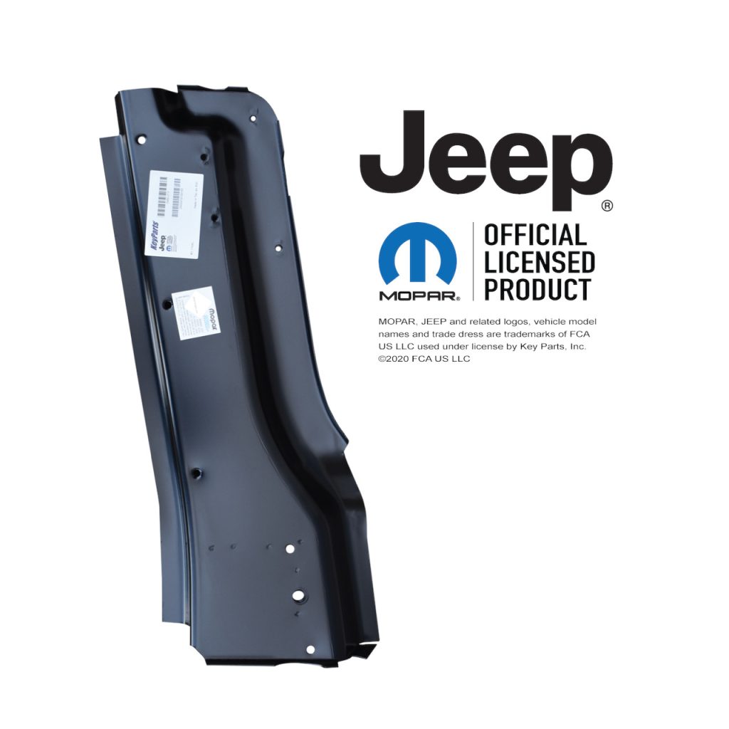 81-95 Jeep CJ7/YJ Wrangler Side Panel support Assbly Dr Side