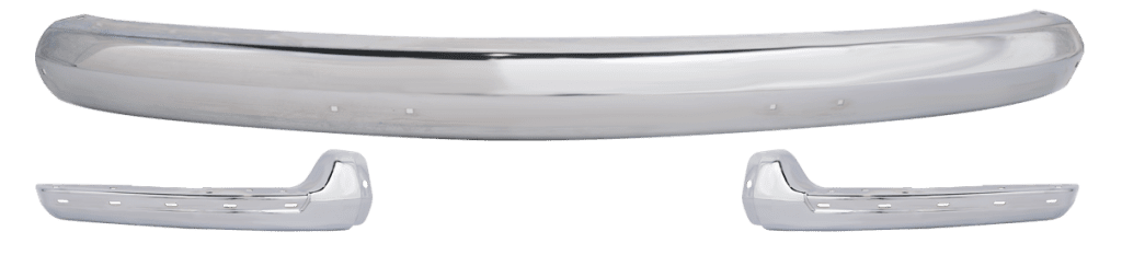 1968-1972 Volkswagen Bus 3 Pc Front Bumper Kit, Chrome