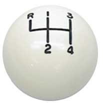 Shift Ball, White 4-Speed Hurst